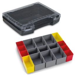 BS SYSTEMS - Sortimo Sortiments Kleinteile Koffer i-Boxx 72 schwarz mit Insetboxenset I3