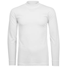 Ragman Langarm Basic Stehkragen Regular Fit Herren Longsleeve