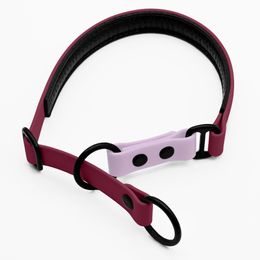 THE DOG IDEA Zugstopp Halsband Bordeaux M