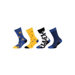 Socken Fun Socks "Socken 4er Pack" Gr. 23/28, blau (nautical blue) Kinder Socken