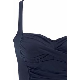 Lascana Damen Badeanzug in nachtblau ,Größe 42, Witt Weiden, 80% Polyamid, 20% Elasthan