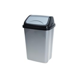 Mojawo Aschenbecher Abfalleimer Schwingdeckeleimer Mülleimer Müllbehälter aus Kunststoff