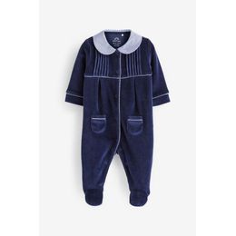 next Schlafoverall Baby-Schlafanzug mit Velourskragen (1-tlg)