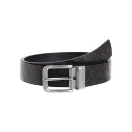 Ledergürtel Calvin Klein Jeans "GIFT CL LTHR BELT REV/ADJ 35MM" Gr. 95, schwarz (black, black allover print) Damen Gürtel Ledergürtel