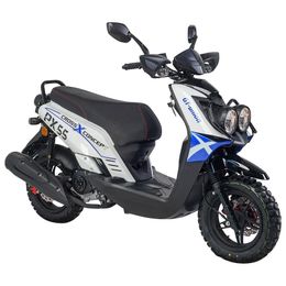 Mofaroller Gt Union "PX 55 Cross-Concept" Motorroller & Mofas blau (weiß, blau, schwarz) Mofas