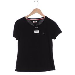 Tommy Jeans Damen T-Shirt, schwarz, Gr. 36