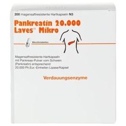 Laves-Arzneimittel GmbH Pankreatin 20.000 Laves Mikro magensaftres.Kapseln