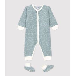 Petit Bateau Strampler Petit Bateau Frottee Anzug mit Schühchen allover Bären