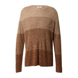 DAN FOX APPAREL Pullover 'Elia' Herren Gr&ouml;&szlig;e M braun / cappuccino / hellbraun