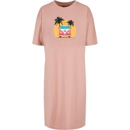 Merchcode Kleid 'Summer - Van' Damen Größe 38 mischfarben / altrosa Winterkleid