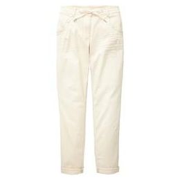 Tom Tailor Damen Tapered Relaxed Jeans, weiß, Gr. 44/28