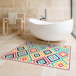 Teppich Geometrie zum Quadrat mit Rahmen