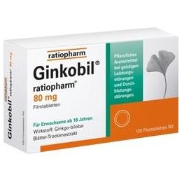 Ginkobil ratiopharm 80mg mit Ginkgo biloba