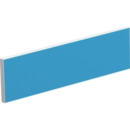 easyDesk Tischtrennwand für Teamschreibtische, Breite 1200 mm, Bezug blau
