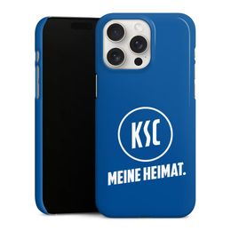 DeinDesign iPhone 15 Pro Max Handy Premium Case Smartphone Handyh&uuml;lle Schutzh&uuml;lle gl&auml;nzend Karlsruher Sc Statement Ksc Premium Case