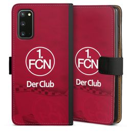 DeinDesign Galaxy S20 Handy Klapph&uuml;lle Handyh&uuml;lle aus Kunst Leder schwarz Flip Case Bundesliga 1. Fc N&uuml;rnberg Official Licensed Product Sideflip mit Lasche