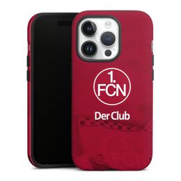 DeinDesign iPhone 14 Pro Handy Panzer Handyh&uuml;lle robuste Outdoor H&uuml;lle Schutzh&uuml;lle matt Official Licensed Product 1. Fc N&uuml;rnberg Bundesliga Tough Case