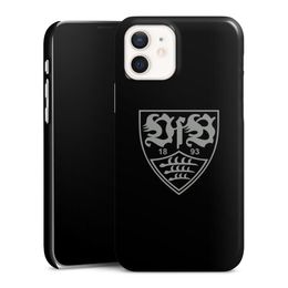 DeinDesign iPhone 12 Handy Premium Case Smartphone Handyh&uuml;lle Schutzh&uuml;lle gl&auml;nzend Official Licensed Product Logo Vfb Stuttgart Premium Case