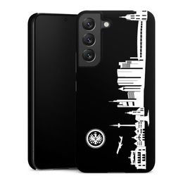 DeinDesign Galaxy S22 Handy Premium Case Smartphone Handyh&uuml;lle Schutzh&uuml;lle matt Eintracht Frankfurt Sge Skyline Premium Case