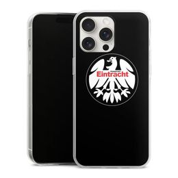 DeinDesign iPhone 15 Pro Max Handy Silikon H&uuml;lle Case transparent Handyh&uuml;lle Eintracht Frankfurt Sge Official Licensed Product Silikon Case