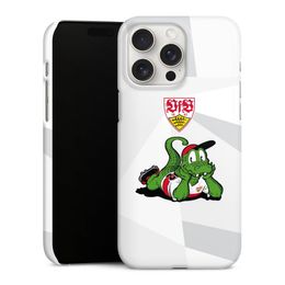 DeinDesign iPhone 15 Pro Max Handy Premium Case Smartphone Handyh&uuml;lle Schutzh&uuml;lle gl&auml;nzend Vfb Stuttgart Mascot Official Licensed Product Premium Case