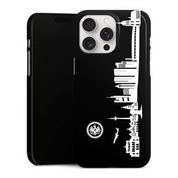 DeinDesign iPhone 15 Pro Max Handy Premium Case Smartphone Handyh&uuml;lle Schutzh&uuml;lle gl&auml;nzend Eintracht Frankfurt Sge Skyline Premium Case