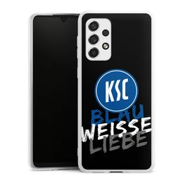DeinDesign Galaxy A33 5G Handy Silikon H&uuml;lle Case transparent Handyh&uuml;lle Ksc Official Licensed Product Karlsruher Sc Silikon Case