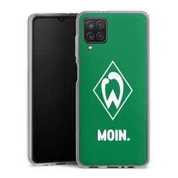 DeinDesign Galaxy A12 Handy Silikon H&uuml;lle Case transparent Handyh&uuml;lle Moin Official Licensed Product Sv Werder Bremen Silikon Case