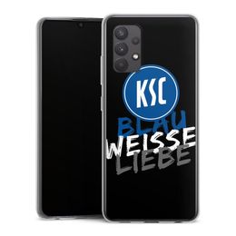 DeinDesign Galaxy A32 4G Handy Silikon H&uuml;lle Case transparent Handyh&uuml;lle Ksc Karlsruher Sc Official Licensed Product Silikon Case