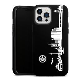 DeinDesign iPhone 13 Pro Max Handy Panzer Handyh&uuml;lle robuste Outdoor H&uuml;lle Schutzh&uuml;lle matt Eintracht Frankfurt Sge Skyline Tough Case
