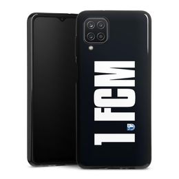 DeinDesign Galaxy A12 Handy Silikon H&uuml;lle Case schwarz Handyh&uuml;lle Official Licensed Product 1. Fcm 1. Fc Magdeburg