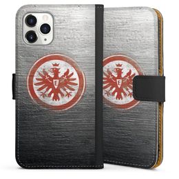 DeinDesign iPhone 11 Pro Handy Klapph&uuml;lle Handyh&uuml;lle aus Kunst Leder schwarz Flip Case Eintracht Frankfurt Sge Logo Sideflip mit Lasche