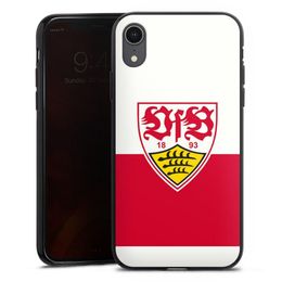 DeinDesign iPhone Xr Handy Silikon H&uuml;lle Case schwarz Handyh&uuml;lle Vfb Stuttgart Logo Official Licensed Product
