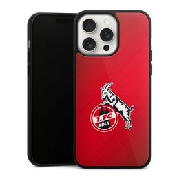 DeinDesign iPhone 15 Pro Max Handy Gallery Case Handyh&uuml;lle 9H Geh&auml;rtetes Glas R&uuml;ckseite H&uuml;lle 1. Fc K&ouml;ln Effzeh Official Licensed Product Gallery Case