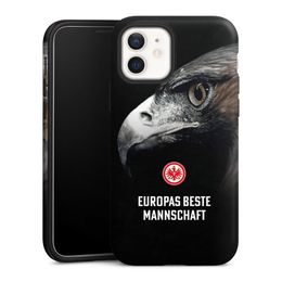 DeinDesign iPhone 12 mini Handy Panzer Handyh&uuml;lle robuste Outdoor H&uuml;lle Schutzh&uuml;lle matt European Cup Eintracht Frankfurt Official Licensed Product Tough Case