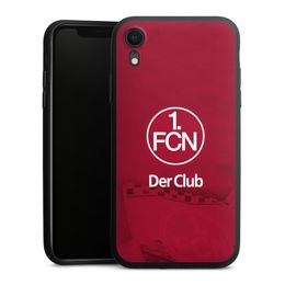 DeinDesign iPhone Xr Handy Premium Silikon H&uuml;lle Handyh&uuml;lle schwarz Case Official Licensed Product 1. Fc N&uuml;rnberg Bundesliga Silikon Premium Case