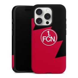 DeinDesign iPhone 15 Pro Handy Panzer Handyh&uuml;lle robuste Outdoor H&uuml;lle Schutzh&uuml;lle matt 1. Fcn 1. Fc N&uuml;rnberg Merchandise Tough Case