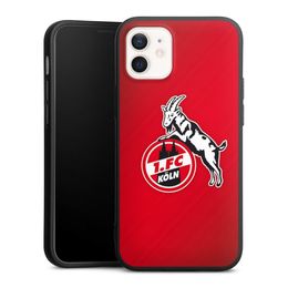 DeinDesign iPhone 12 mini Handy Premium Silikon H&uuml;lle Handyh&uuml;lle schwarz Case 1. Fc K&ouml;ln Effzeh Official Licensed Product Silikon Premium Case