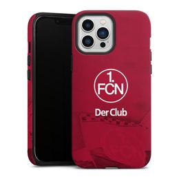 DeinDesign iPhone 13 Pro Max Handy Panzer Handyh&uuml;lle robuste Outdoor H&uuml;lle Schutzh&uuml;lle matt Official Licensed Product 1. Fc N&uuml;rnberg Bundesliga Tough Case