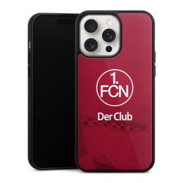 DeinDesign iPhone 15 Pro Max Handy Gallery Case Handyh&uuml;lle 9H Geh&auml;rtetes Glas R&uuml;ckseite H&uuml;lle Official Licensed Product 1. Fc N&uuml;rnberg Bundesliga Gallery Case
