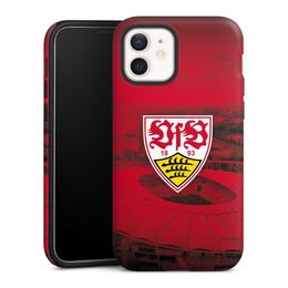 DeinDesign iPhone 12 mini Handy Panzer Handyh&uuml;lle robuste Outdoor H&uuml;lle Schutzh&uuml;lle matt Vfb Stuttgart Official Licensed Product Stadium Tough Case