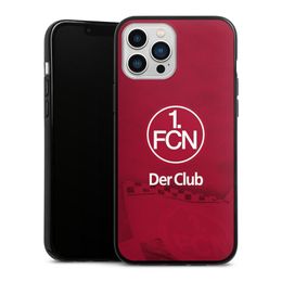 DeinDesign iPhone 13 Pro Max Handy Silikon H&uuml;lle Case schwarz Handyh&uuml;lle Official Licensed Product 1. Fc N&uuml;rnberg Bundesliga