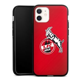 DeinDesign iPhone 12 mini Handy Silikon H&uuml;lle Case schwarz Handyh&uuml;lle 1. Fc K&ouml;ln Effzeh Official Licensed Product