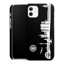 DeinDesign iPhone 12 mini Handy Premium Case Smartphone Handyh&uuml;lle Schutzh&uuml;lle matt Eintracht Frankfurt Sge Skyline Premium Case