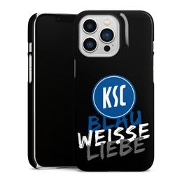DeinDesign iPhone 13 Pro Handy Premium Case Smartphone Handyh&uuml;lle Schutzh&uuml;lle gl&auml;nzend Ksc Karlsruher Sc Official Licensed Product Premium Case