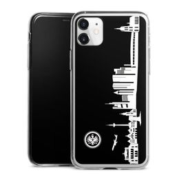 DeinDesign iPhone 11 Handy Slim Case Silikon Handyh&uuml;lle transparent H&uuml;lle extra d&uuml;nn Skyline Sge Eintracht Frankfurt Silikon Slim Case