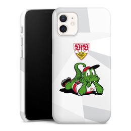 DeinDesign iPhone 12 mini Handy Premium Case Smartphone Handyh&uuml;lle Schutzh&uuml;lle gl&auml;nzend Official Licensed Product Mascot Vfb Stuttgart Premium Case