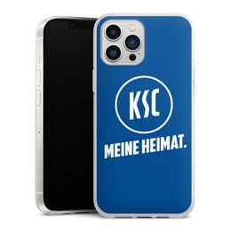 DeinDesign iPhone 13 Pro Max Handy Silikon H&uuml;lle Case transparent Handyh&uuml;lle Karlsruher Sc Statement Ksc Silikon Case