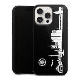 DeinDesign iPhone 15 Pro Max Handy Gallery Case Handyh&uuml;lle 9H Geh&auml;rtetes Glas R&uuml;ckseite H&uuml;lle Eintracht Frankfurt Sge Skyline Gallery Case