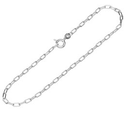 NKlaus Silberarmband Armband 925 Sterling Silber 19cm Langankerkette ha (1 Stück), Made in Germany, silberfarben
